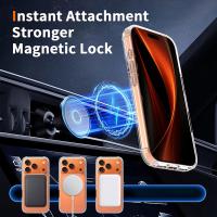 China OEM ODM Custom Logo 2.0mm Thick Anti-Yellow TPU+PC Hybrid Clear Magnetic Phone Case for iPhone 18 17 16 15 Pro Max All Serie for sale