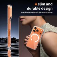 China OEM ODM Custom Logo 2.0mm Thick Anti-Yellow TPU+PC Hybrid Clear Magnetic Phone Case for iPhone 18 17 16 15 Pro Max All Serie for sale