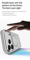 China Laudtec Magnetic Case for iPhone 17 Pro Max Luxury Double Color Skin Feeling Matte Cover Shockproof Metal Lens Protection Shell for sale