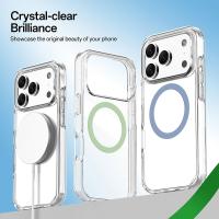 China For iPhone 17/17Pro/17Air/17 Pro Max High Clear Transparent Phone Case  Shockproof Back Phone Cover Magnetic Wireless Charging for sale