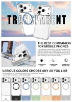 China For iPhone 17/17Pro/17Air/17 Pro Max High Clear Transparent Phone Case  Shockproof Back Phone Cover Magnetic Wireless Charging for sale