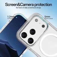 China For iPhone 17/17Pro/17Air/17 Pro Max High Clear Transparent Phone Case  Shockproof Back Phone Cover Magnetic Wireless Charging for sale