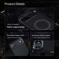 China Laudtec Ultra Thin 600D Aramid Fiber Magnetic Case Fit iPhone 17 Air 17 Pro Max with Hidden Lens Bracket Kickstand ODM OEM for sale