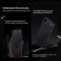 China Laudtec Ultra Thin 600D Aramid Fiber Magnetic Case Fit iPhone 17 Air 17 Pro Max with Hidden Lens Bracket Kickstand ODM OEM for sale