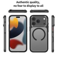 China Luxury Magnetic TPU+PC Case for iPhone 17 Pro Max Double Color Skin Feeling Shockproof Anti-Fingerprint Full Protection Cover for sale