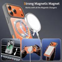 China Factory OEM ODM Magnetic Ring Stand Phone Case Shockproof Clear Back Protective Shell Support Custom Logo Packaging Color for sale