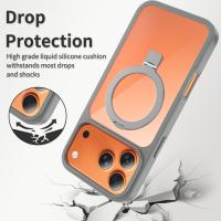 China Factory OEM ODM Magnetic Ring Stand Phone Case Shockproof Clear Back Protective Shell Support Custom Logo Packaging Color for sale
