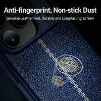 China Premium Leather Feel Anti-Fingerprint Phone Case with Raised Camera Protection & Honeycomb Cooling System for Enhanced Gaming for sale