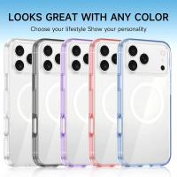 China For Transparent Back Cover for 17/Air/Pro Max Magnetic Wireless Charging TPU+PC Waterproof Shockproof Phone Case for sale