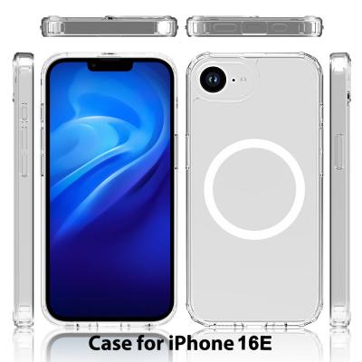 China For Transparent TPU Phone Cover for 16E Magnetic Charging Back Case Shockproof Slim Lightweight Custom Logo Certified for sale