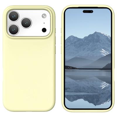 China Liquid Silicone Phone Case for iPhone 17/17Pro/17Air/17 Pro Max Micro Fiber Skin Friendly Magnetic Support Wireless Charging for sale