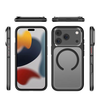China Magnetic Skin Feel Anti Drop Phone Cases with Mental Frame for iphone 17 air Pro Shockproof Protective Cover for sale