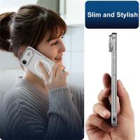 China 2025 Clear Transparent Phone Case for iPhone 17 Air 17 Pro Max Magnetic Charging Hard PC Protective Back Cover for sale