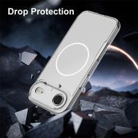 China 2025 Clear Transparent Phone Case for iPhone 17 Air 17 Pro Max Magnetic Charging Hard PC Protective Back Cover for sale