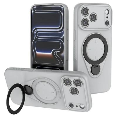 China For iPhone 17 Pro Max Kickstand Case Drop Proof  Shockproof TPU Phone Cover Support Magnetic Car Mount Multiple Colors for sale