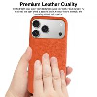 China For iPhone 17 Pro Max Phone case Pebbled Leather + PC Shock-proof and Drop-proof Customized Magnetic Charging Multiple Colors for sale