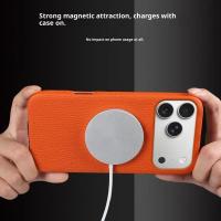 China For iPhone 17 Pro Max Phone case Pebbled Leather + PC Shock-proof and Drop-proof Customized Magnetic Charging Multiple Colors for sale