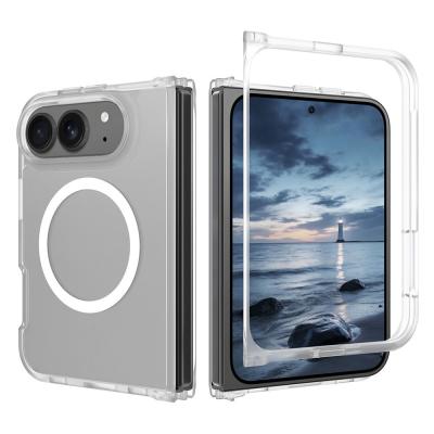 China Laudtec Two-Piece TPU+PC Matte Anti-Shock Wireless Charge Magnetic Mobile Phone Back Shell for iPhone 18 Fold Custom Logo OEM for sale