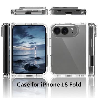 China Hard Back PC 2.0mm Clear  Phone Case for iPhone 18 Fold Shockproof  Anti-Yellow Lightweight Support Custom Logo for sale