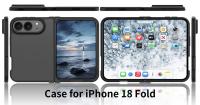 China Transparent Matte Finish Shockproof TPU+PC Phone Case for 18 Fold 2026 Two Pieces Support Custom Logo OEM for sale