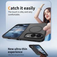 China Laudtec Premium Foldable Magnetic Mobile Phone Case for iPhone 18 Fold Matte Skin-Feel Shockproof Protective Smartphone Case for sale