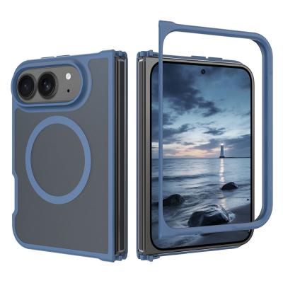 China Laudtec Ultra Slim Matte Texture TPU+PC 2-in-1 Full Body Magnetic Wireless Charge Shockproof Protective Cover for iPhone 18 Fold for sale