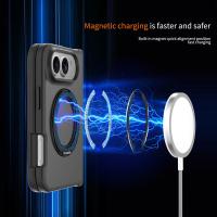 China ODM OEM 900gf Strong Magnetic Matte Hard Case for iPhone 18 Fold with 360 Rotatable Kickstand Shockproof Phone Cover for sale