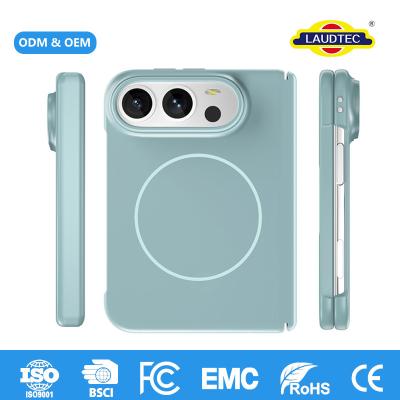China Magnetic Ring Phone Case Manufacturer Two Shot Injection Molding Matte Finish Phone Case Supplier for iPhone 18 Fold for sale