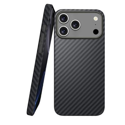 China Laudtec Custom Real Carbon Fiber Cases for iPhone 18 Pro Max Fold Magnetic Charging Shockproof Cover Ultra Thin Wholesale OEM for sale