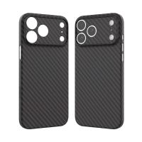 China For Laudtec Slim Lightweight Carbon Fiber Hard Case for iPhone 17 Air 15 Pro Max Shockproof Camera Protection Mobile Phone Case Wholesale OEM/ODM/Private Label for sale