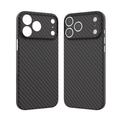 China For Laudtec Slim Lightweight Carbon Fiber Hard Case for iPhone 17 Air 15 Pro Max Shockproof Camera Protection Mobile Phone Case Wholesale OEM/ODM/Private Label for sale