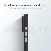 China For Laudtec Slim Lightweight Carbon Fiber Hard Case for iPhone 17 Air 15 Pro Max Shockproof Camera Protection Mobile Phone Case Wholesale OEM/ODM/Private Label for sale