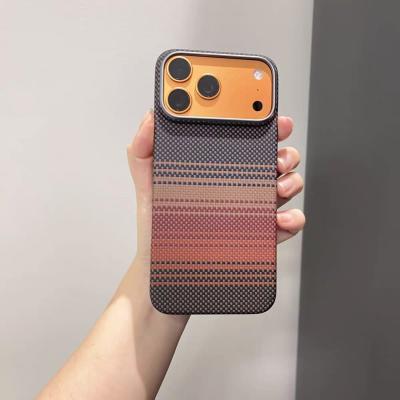 China Laudtec Real Carbon Fiber Phone Cases for iPhone 18 Pro Max Fold Slim Shockproof Back Cover Magnetic Charging Wholesale OEM for sale