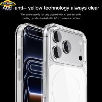 China Laudtec AI Magnetic Transparent Phone case with Camera Control Function for iPhone 17 Series for sale
