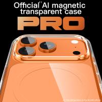 China Laudtec AI Magnetic Transparent Phone case with Camera Control Function for iPhone 17 Series for sale
