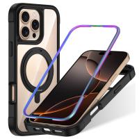 China New Aluminum Frame Bumper Magnetic Case for iPhone 17 16 15 Pro Max Shockproof TPU PC Cover Wholesale OEM/ODM/Private Label for sale