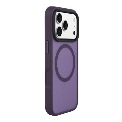 China Hard PC Matte Translucent Anti-scratch Phone Case Magnetic Solid Phone Cover for iPhone 17 Air Pro Max Support Wireless Charging for sale
