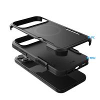 China Laudtec 2 in 1 Tpu Pc Shockproof Mobile Phone Case Strong Magnetic Custom Logo Oem for Iphone Air 17 15 Pro Max 17E Sjk1117 for sale
