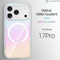 China Transparent Magnetic Glitter Ultra-thin Protective case for iPhone 17 Series TPU Shockproof Iridescent Gradient Colors OEM/ODM for sale