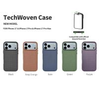 China Laudtec Custom Logo Techwoven Phone Case Strong Magnetic Simple Back Cover Shockproof for Iphone Air 17 16 15 Pro Max Sjk1113 for sale