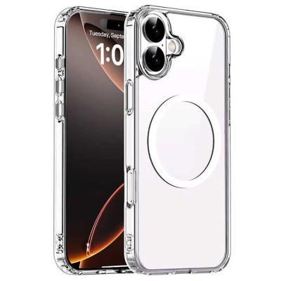 China Laudtec Clear Back Cover for Iphone 17 Air Transparent Tpu Cases Magnetic Charging Shockproof for Iphone 17 Promax Sjk1003 for sale
