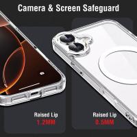 China Laudtec Clear Back Cover for Iphone 17 Air Transparent Tpu Cases Magnetic Charging Shockproof for Iphone 17 Promax Sjk1003 for sale