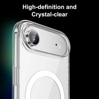 China Laudtec ultra Thin Anti-fingerprint Crystal Transparent Back Cover Magnetic clear Phone case for iphone 17 Pro Max for sale