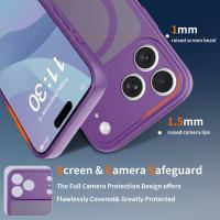 China Laudtec Translucent Matte Frosted Strong Magnetic Phone Case Phone Cover with Full Camera Protection for iPhone 17 16 15 Pro Max for sale