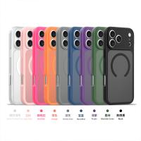 China Laudtec Translucent Matte Frosted Strong Magnetic Phone Case Phone Cover with Full Camera Protection for iPhone 17 16 15 Pro Max for sale