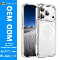 China Laudtec SJK1096 Ultra Clear Magnetic Case for iPhone 17 Air/16 Pro Max , Anti-Yellowing Cover ODM OEM/Private Label for sale
