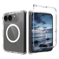 China For Two-Piece TPU+PC Transparent Shockproof Wireless Charge Magnetic Mobile Phone Case for iPhone 18 Fold Custom Logo OEM for sale