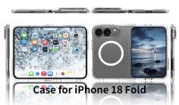 China For Two-Piece TPU+PC Transparent Shockproof Wireless Charge Magnetic Mobile Phone Case for iPhone 18 Fold Custom Logo OEM for sale