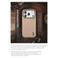 China Laudtec Faux Leather Protective case with Magnetic Closure and Separate Camera Button Luxury Vintage Style for iPhone 17 Pro for sale