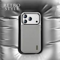 China Laudtec Faux Leather Protective case with Magnetic Closure and Separate Camera Button Luxury Vintage Style for iPhone 17 Pro for sale